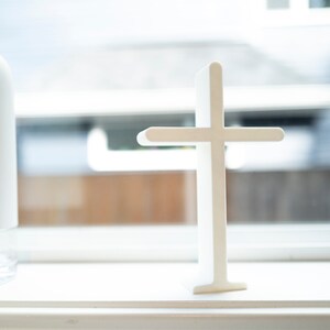 Standing Cross, Minimalist Desk Cross, Table Top Cross, Cross With Base ...