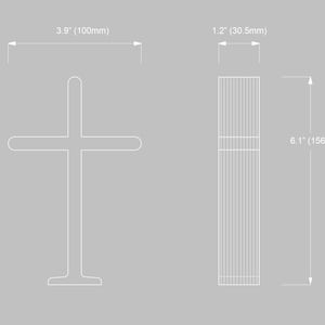 Standing Cross, Minimalist Desk Cross, Table Top Cross, Cross With Base ...