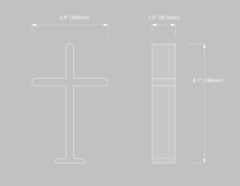 Standing Cross Minimalist Desk Cross Table Top Cross Cross - Etsy