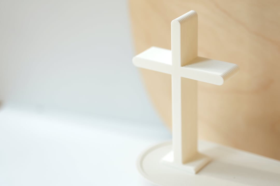 Standing Cross, Minimalist Desk Cross, Table Top Cross, Cross With Base ...
