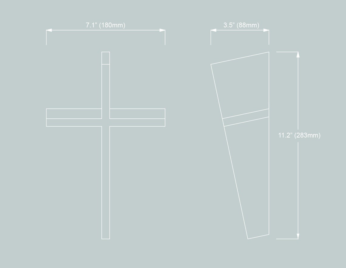 Wall Cross Simple Modern and Unique Cross for Home Decor - Etsy