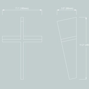 Wall Cross, Simple Modern and Unique Cross for Home Decor, Cross for ...