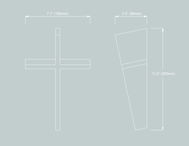 Wall Cross Simple Modern and Unique Cross for Home Decor - Etsy