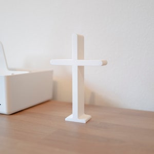 Standing Cross, Minimalist Desk Cross, Table Top Cross, Cross With Base ...