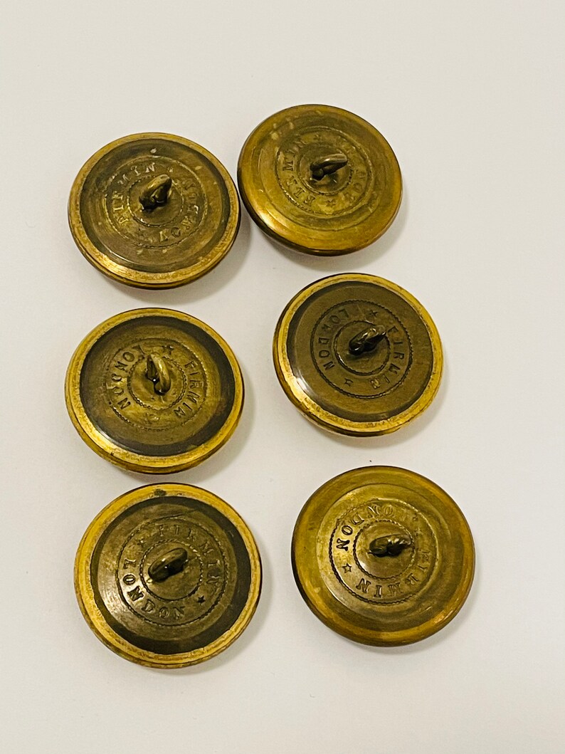 Post WW2 Firmin London Vintage Buttons Script Letters Round - Etsy