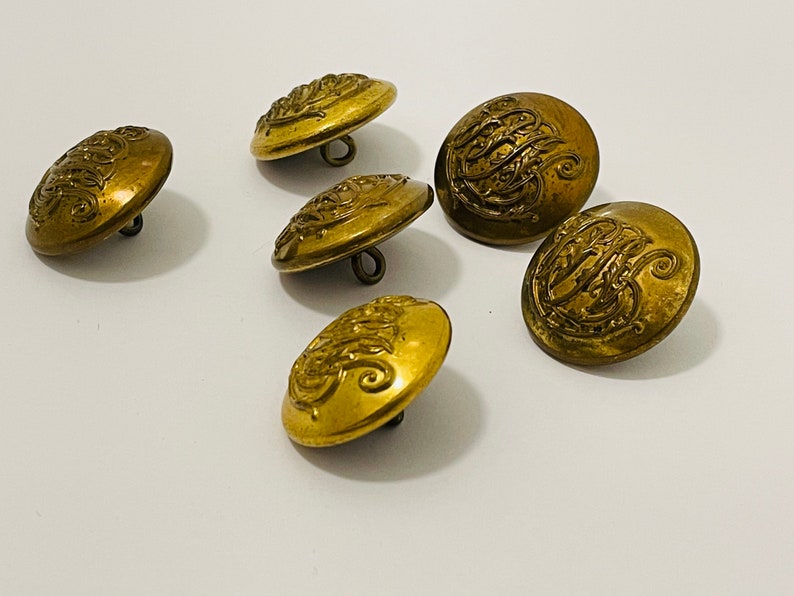 Post WW2 Firmin London Vintage Buttons Script Letters Round - Etsy