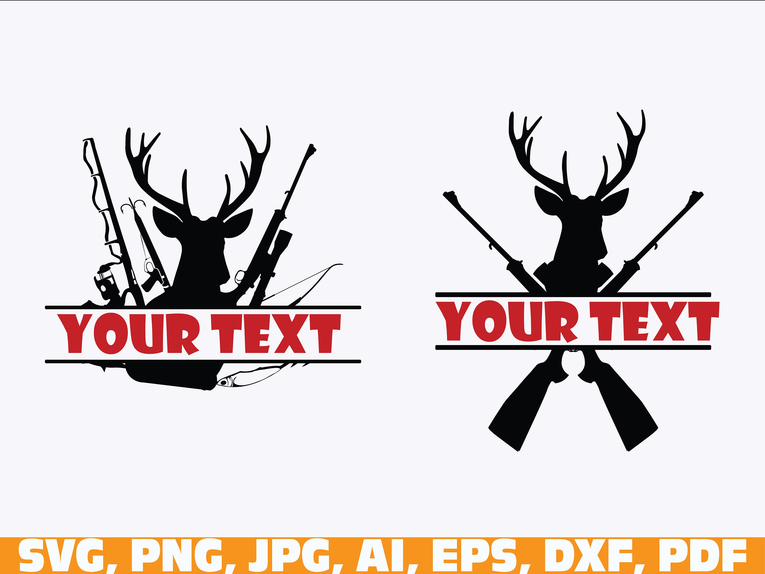 Deer Monogram Svg Hunting Monogram Svg Hunting Svg Name - Etsy