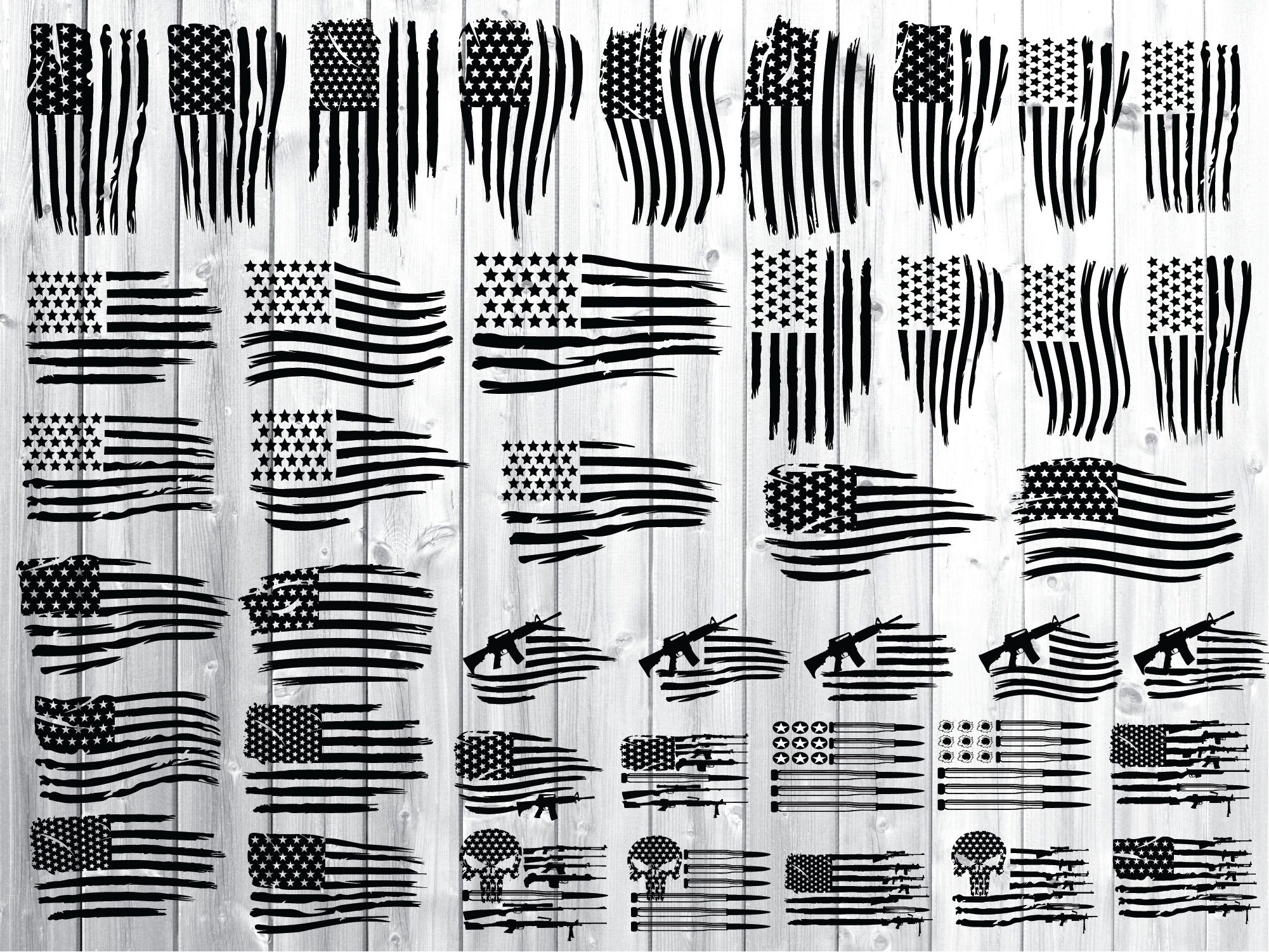 Gun Flag Svg Military Svg Rifle Flag Svg Bullet Flag Svg | Etsy