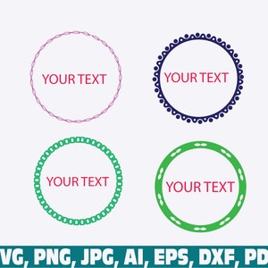 Keychain Svg Bundle, Keychain Pattern SVG, Circle Frame Svg, Key Ring ...