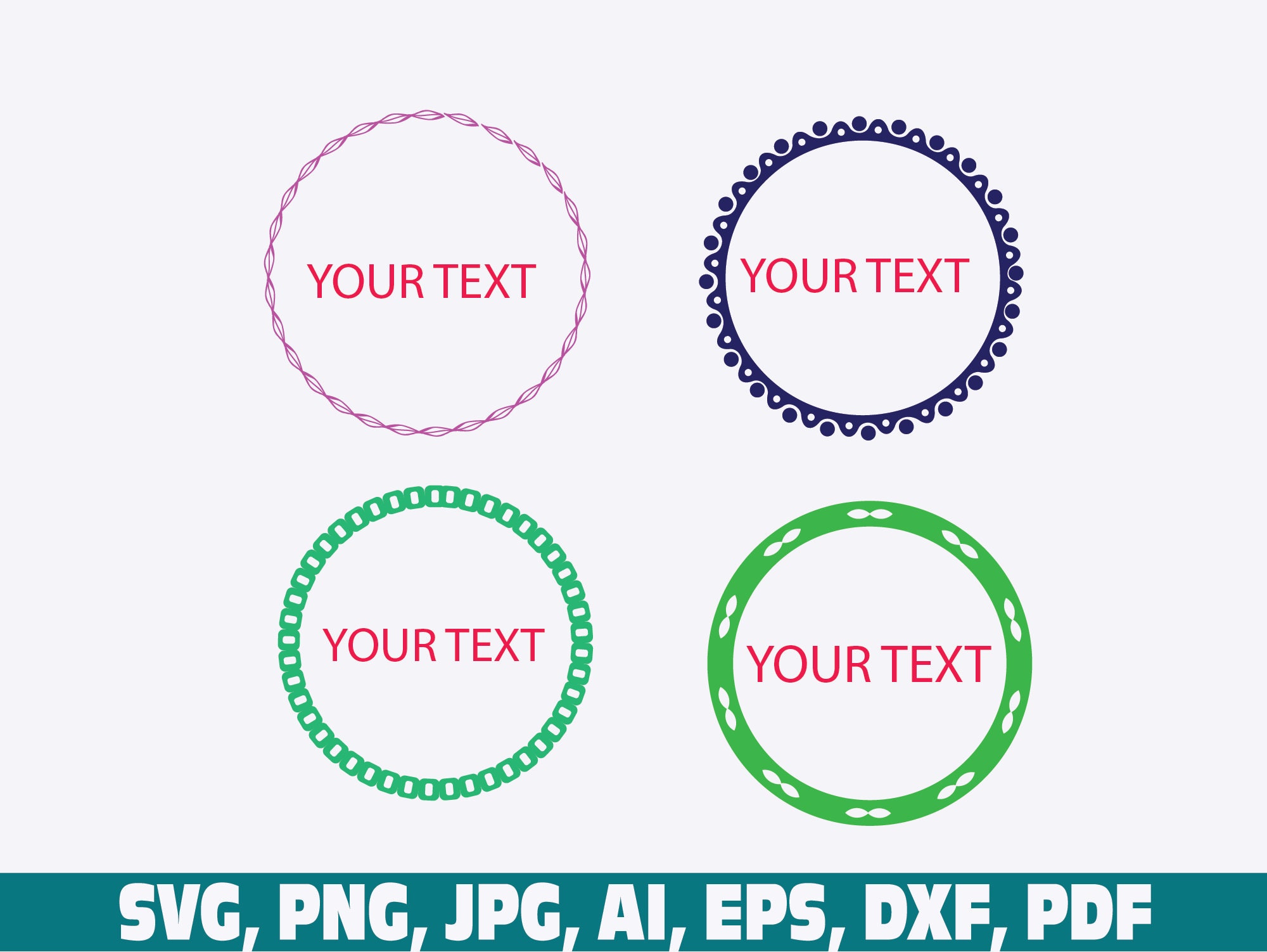 Keychain Svg Bundle Keychain Pattern SVG Circle Frame Svg | Etsy