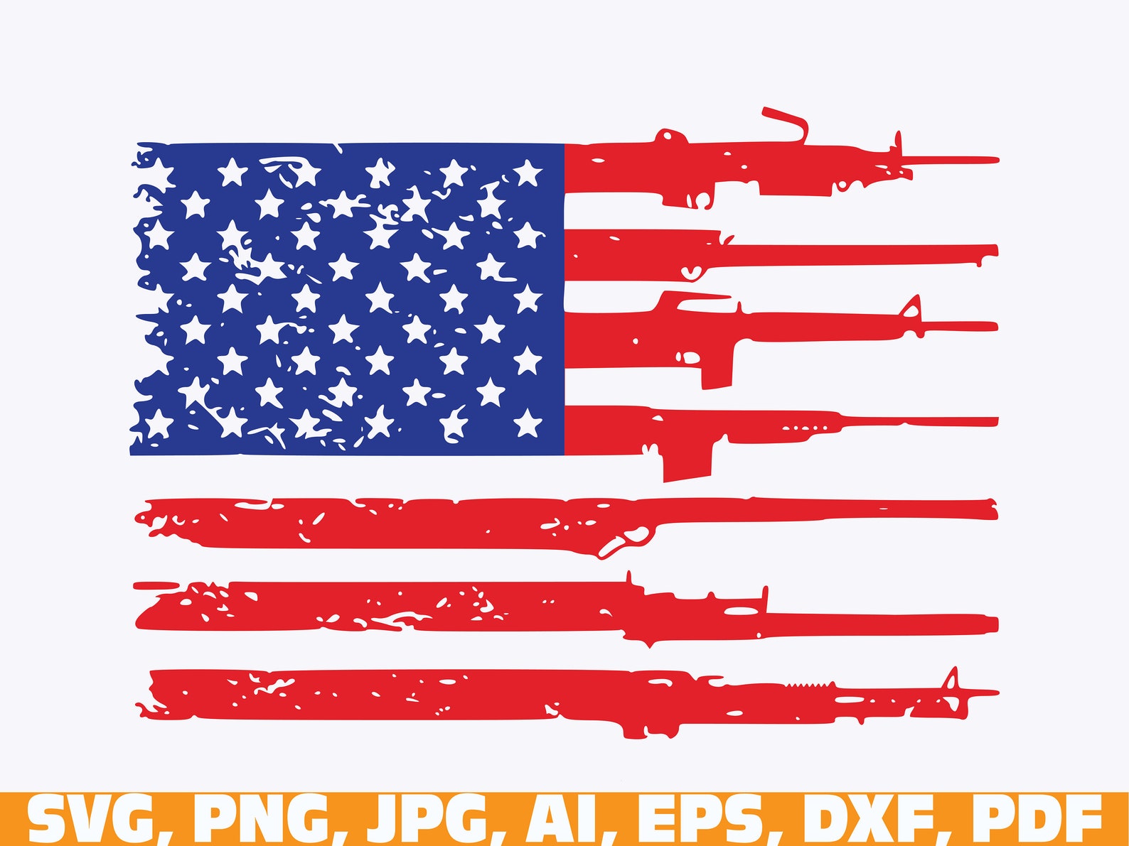 Rifle Flag Svg Gun Flag Svg Bullet Flag Svg Military Svg - Etsy