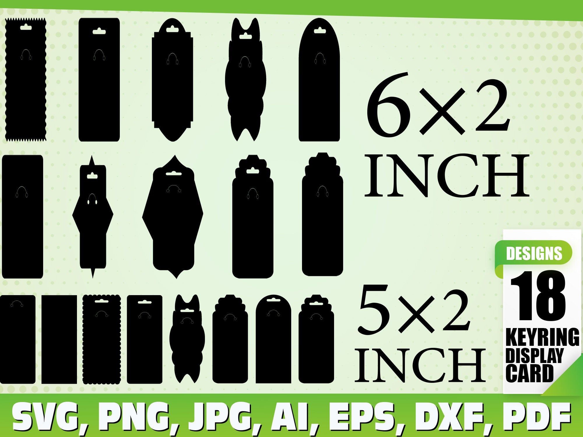 Llavero Tarjeta de visualización Svg Empaquetado de llaveros - Etsy México