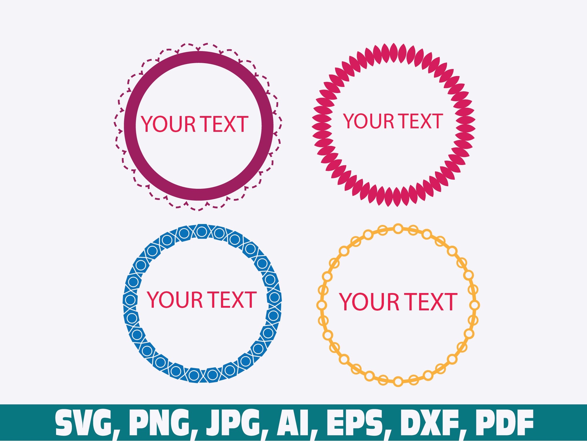 Keychain Svg Bundle Keychain Pattern SVG Circle Frame Svg - Etsy