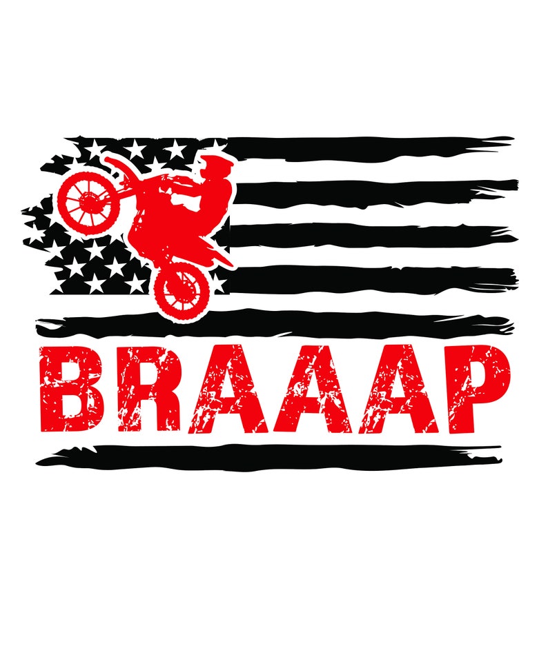 Braaap Motocross SVG Dirt Bike Svg Dirt Bike Flag Motocross - Etsy