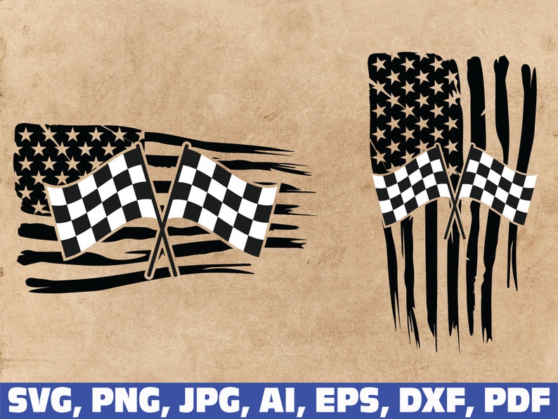 Racing American Flag Svg Racing USA Flag Svg Racing Flag - Etsy