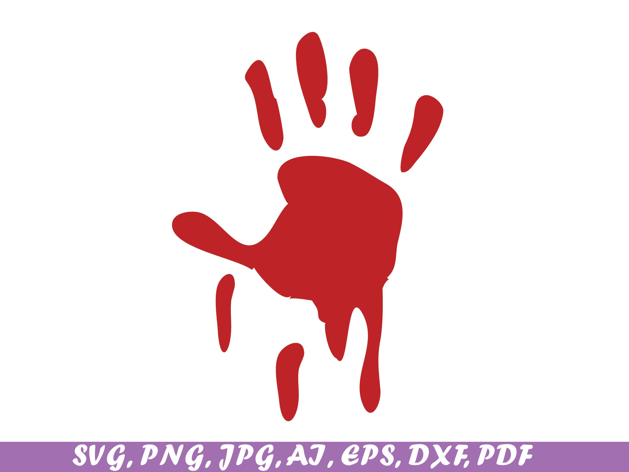Bloody Hand Print Bloody Hands Svg Bloody Hand Print Svg - Etsy Canada