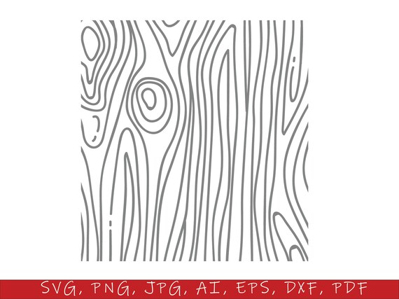 Wood Grain Black And White Drawing