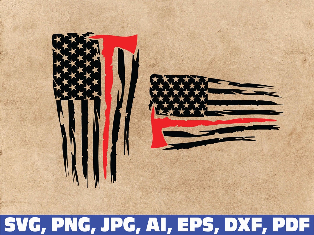 Firefighter Svg Firefighter Flag Svg Fireman Svg Fire - Etsy
