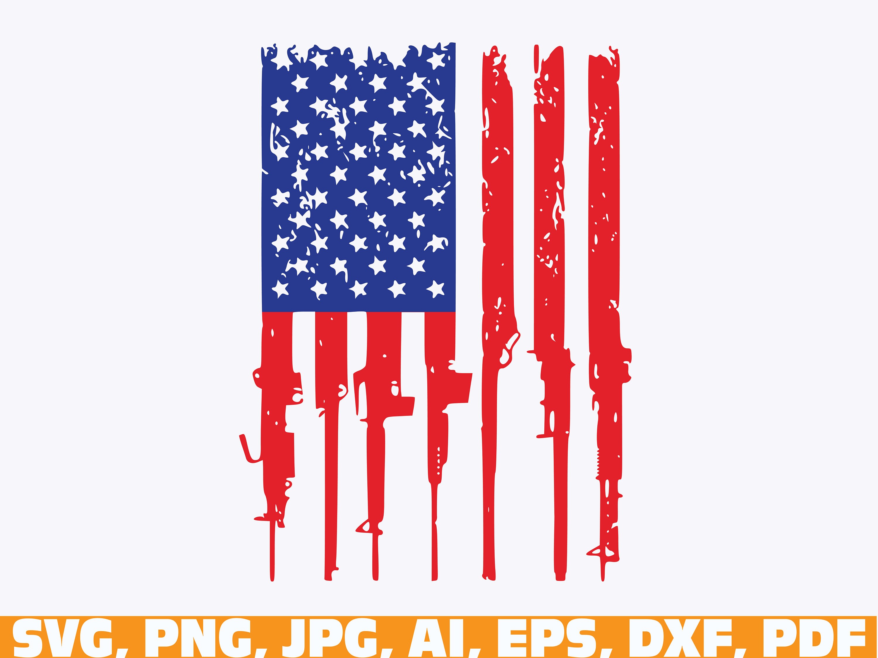 Rifle Flag Svg Gun Flag Svg Bullet Flag Svg Military Svg - Etsy