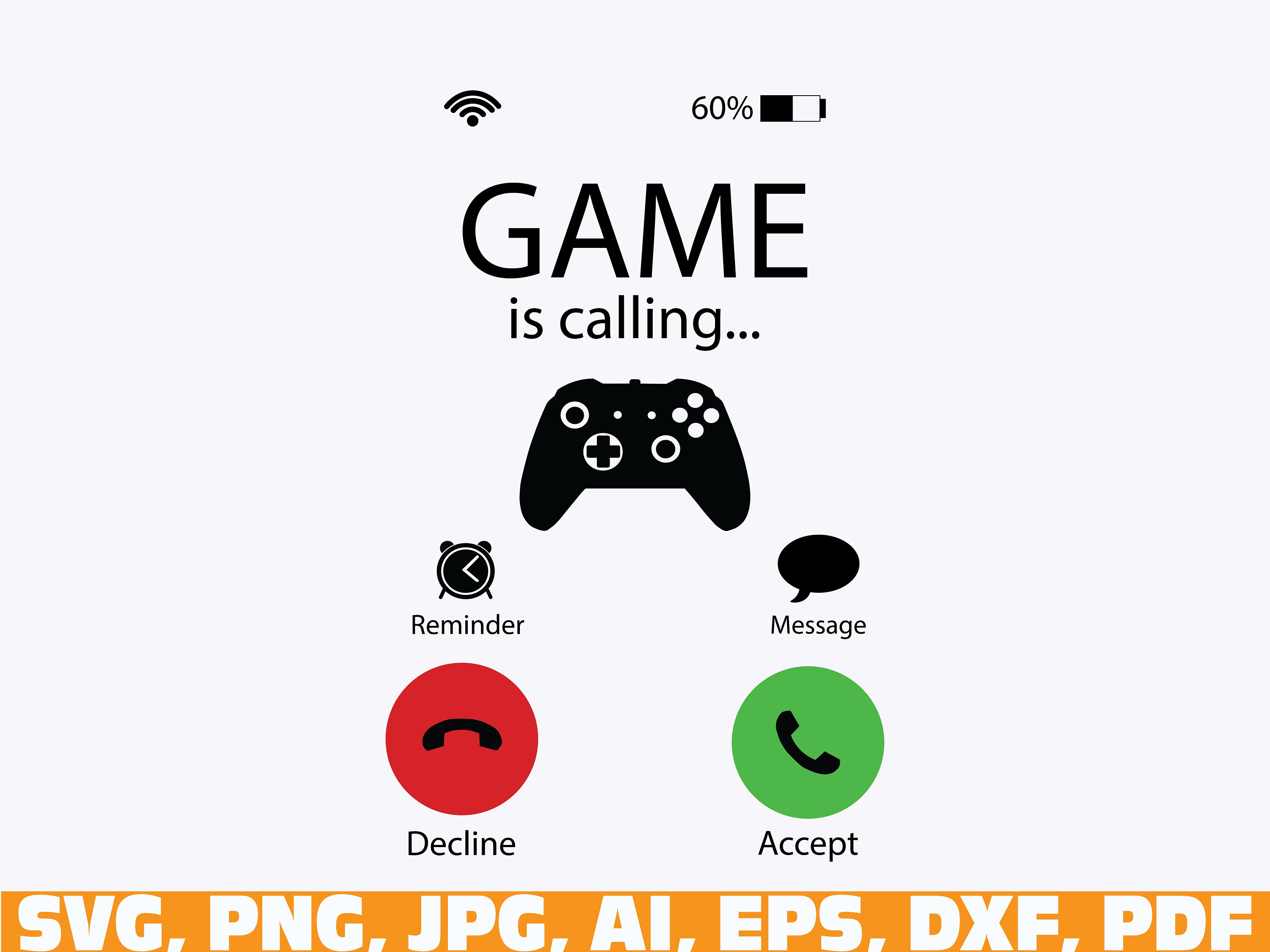 Incoming Call SVG Gamer Svg Video Game Svg Gamer Shirt Svg - Etsy
