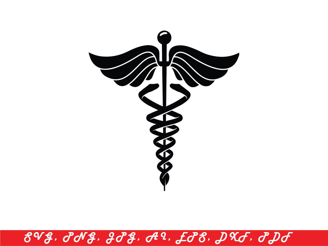 Medical Symbol SVG For Doctor Nurse Professional Caduceus - Etsy México