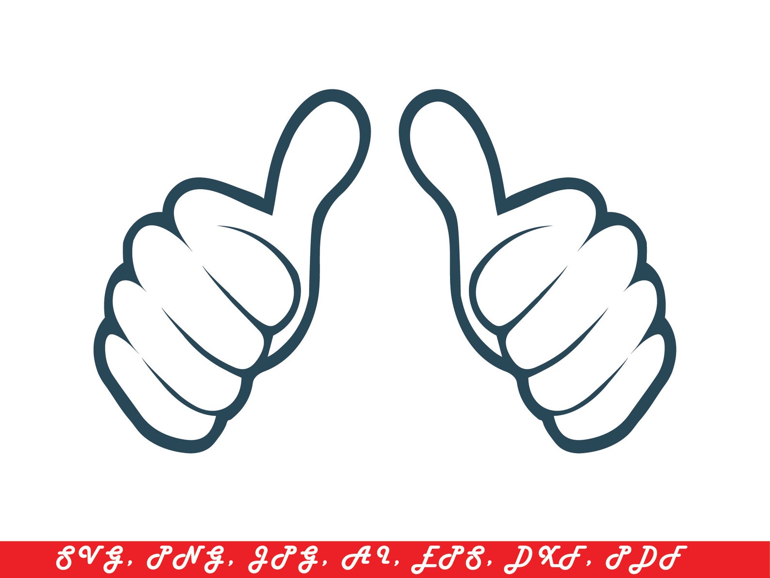 Thumbs Svg Thumbs up Svg Svg Files for Cricut Commercial - Etsy