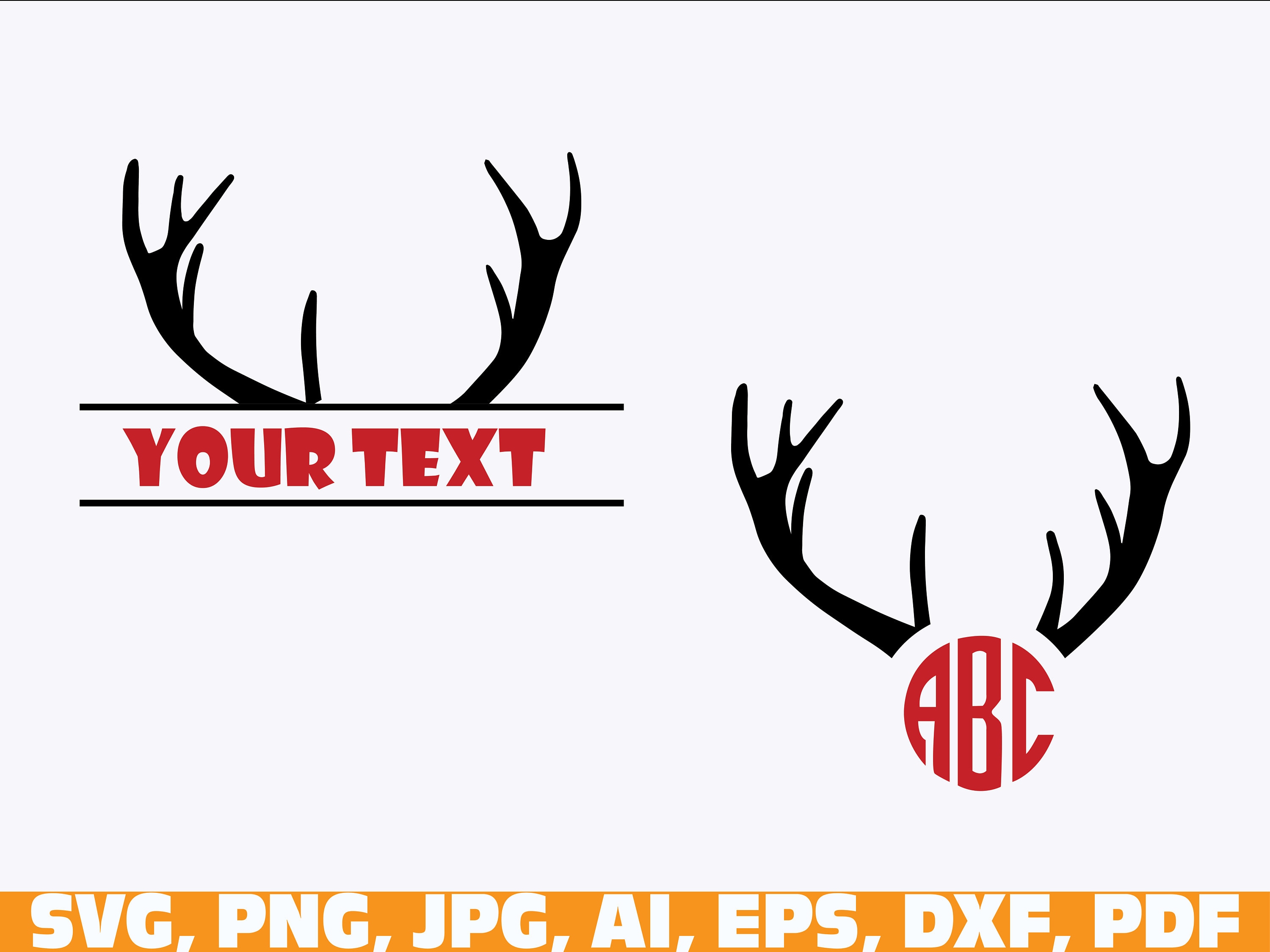Deer Monogram Svg Hunting Monogram Svg Hunting Svg Name - Etsy
