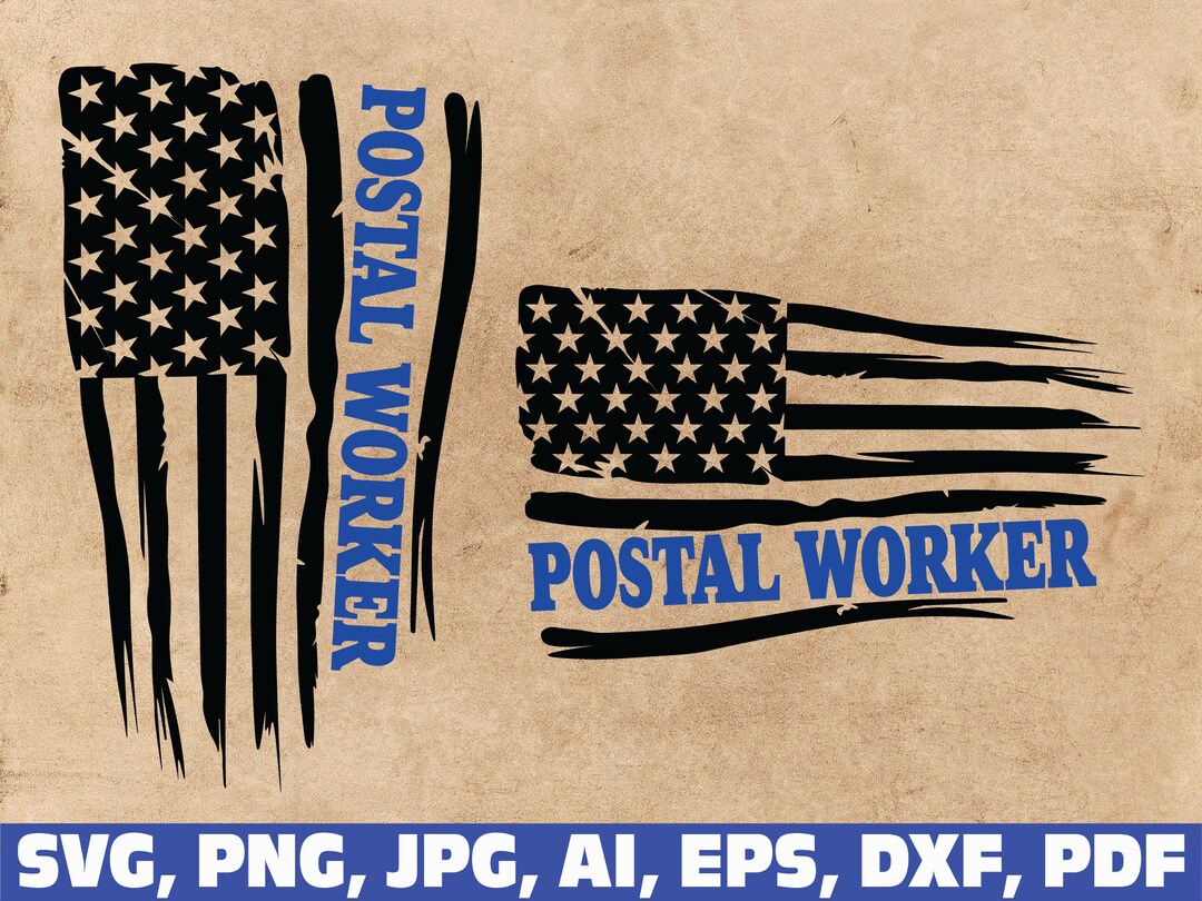 Postal Worker Svg, Postal Svg, Postal Worker Flag Svg, Postal Worker ...