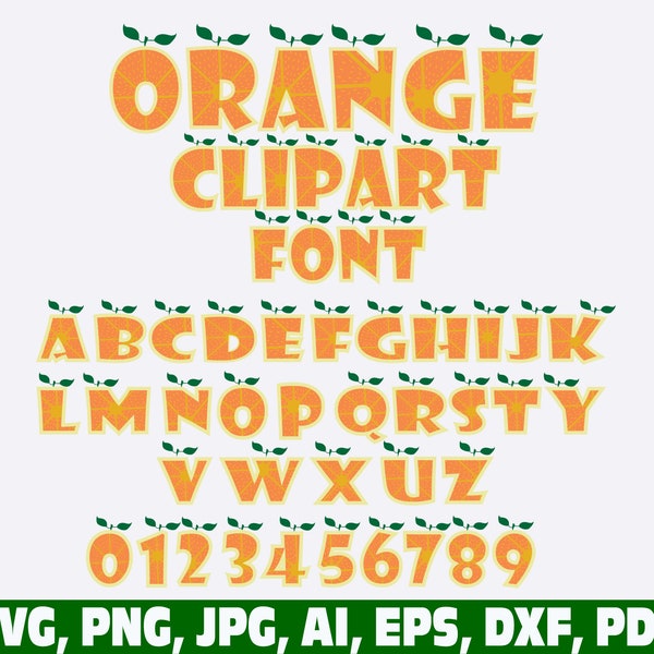 Orange Letters - Etsy