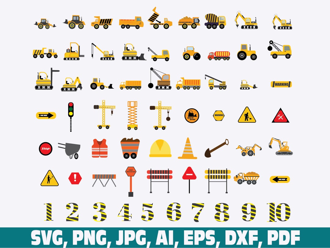 Construction Svg Birthday Boy Svg Construction Birthday Svg - Etsy ...