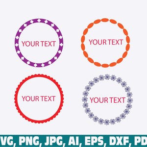 Keychain Svg Bundle, Keychain Pattern SVG, Circle Frame Svg, Key Ring ...