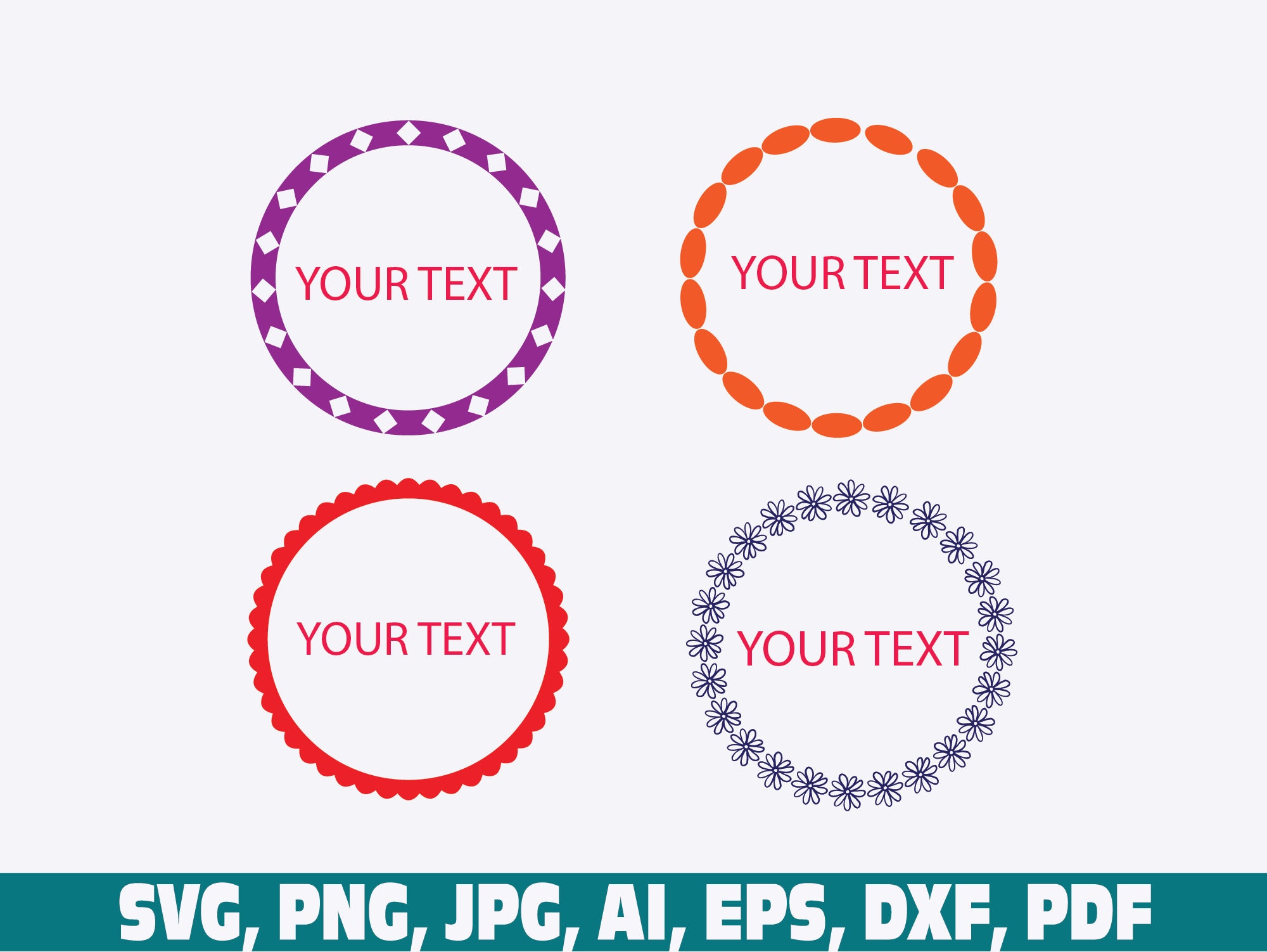 Keychain Svg Bundle Keychain Pattern SVG Circle Frame Svg - Etsy