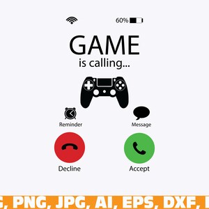 Incoming Call SVG, Gamer Svg, Video Game Svg, Gamer Shirt Svg, Funny ...