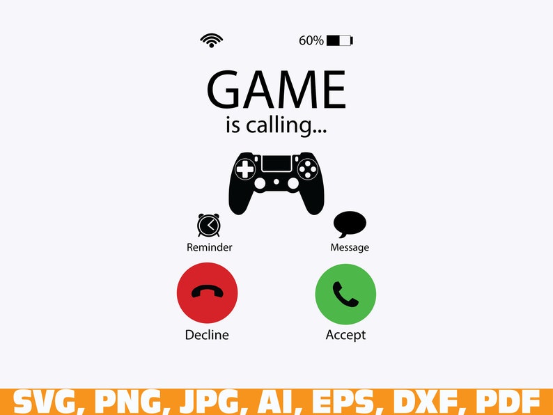 Incoming Call SVG Gamer Svg Video Game Svg Gamer Shirt Svg - Etsy