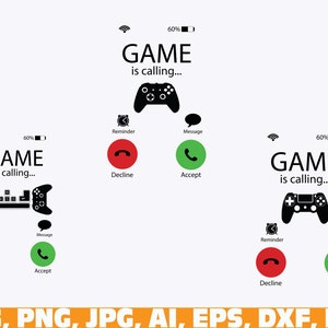 Incoming Call SVG, Gamer Svg, Video Game Svg, Gamer Shirt Svg, Funny ...