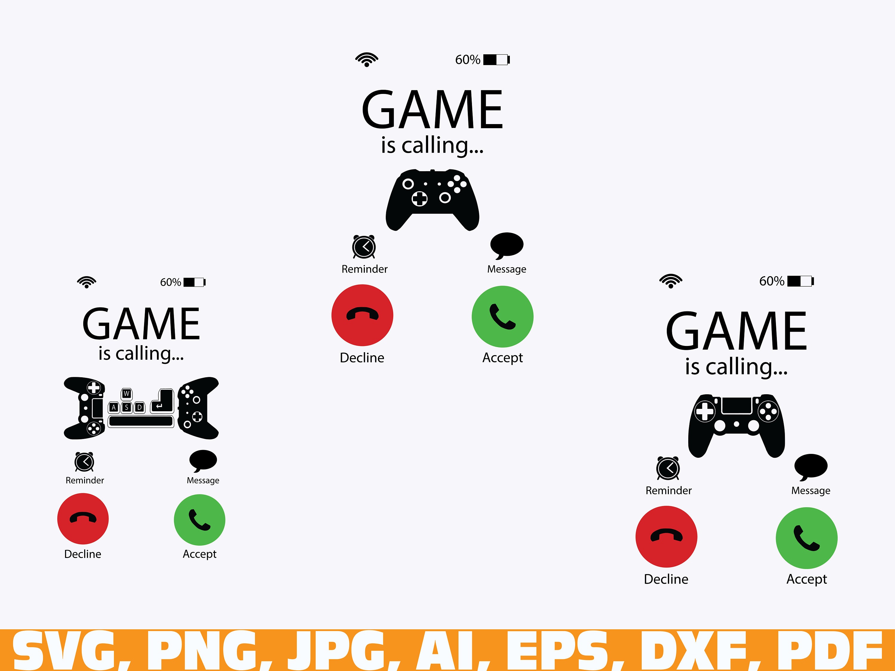 Incoming Call SVG Gamer Svg Video Game Svg Gamer Shirt Svg - Etsy