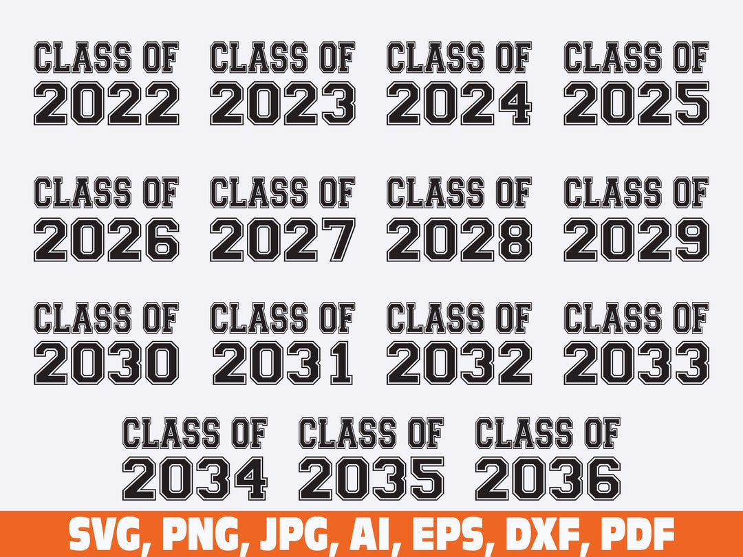 Class of SVG BUNDLE class of Seniors SVG png Graduation - Etsy Portugal