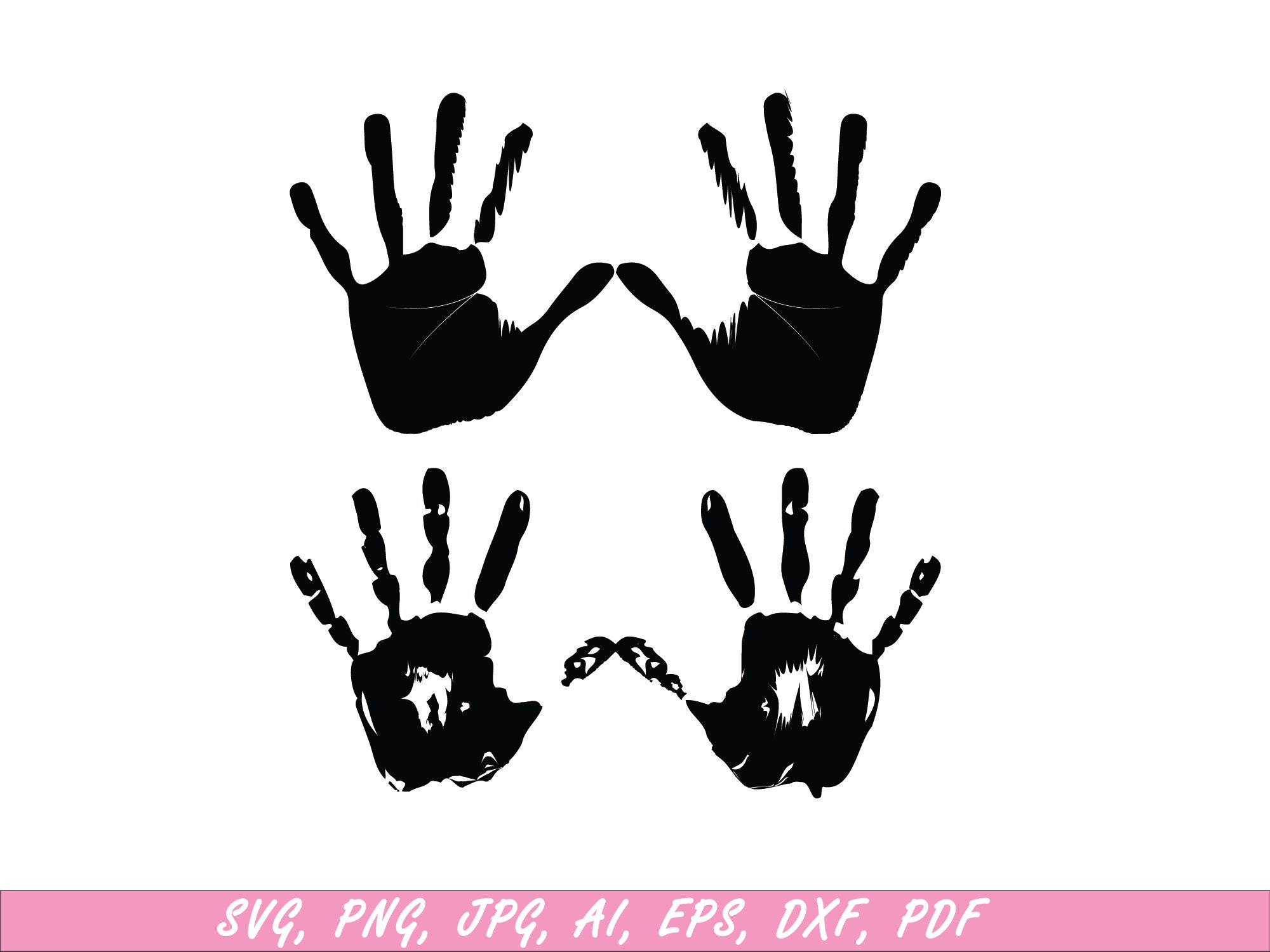 Handprint Outline Clipart