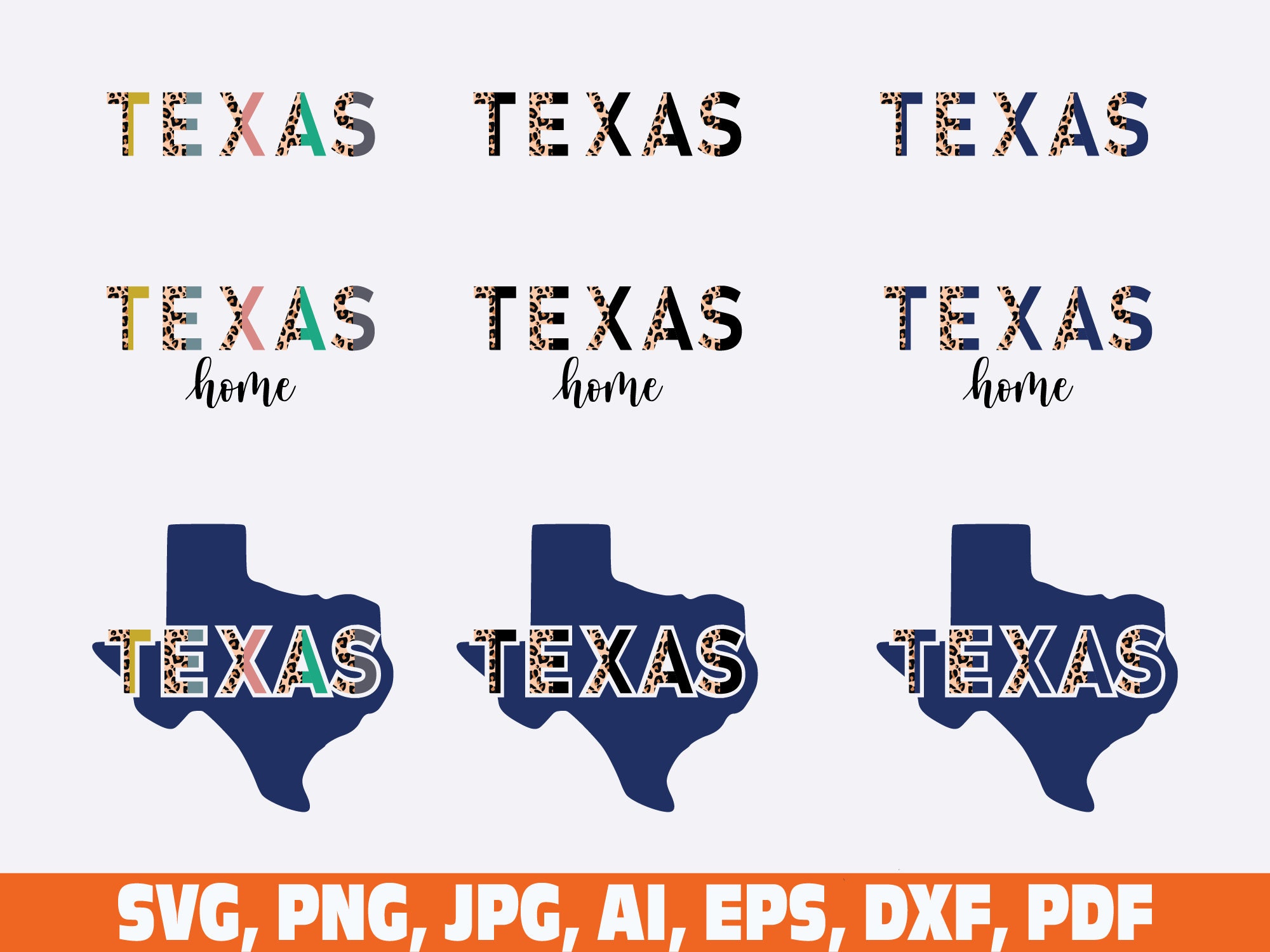 Texas Svg Texas Half Leopard Cheetah Print Svg Texas Png - Etsy