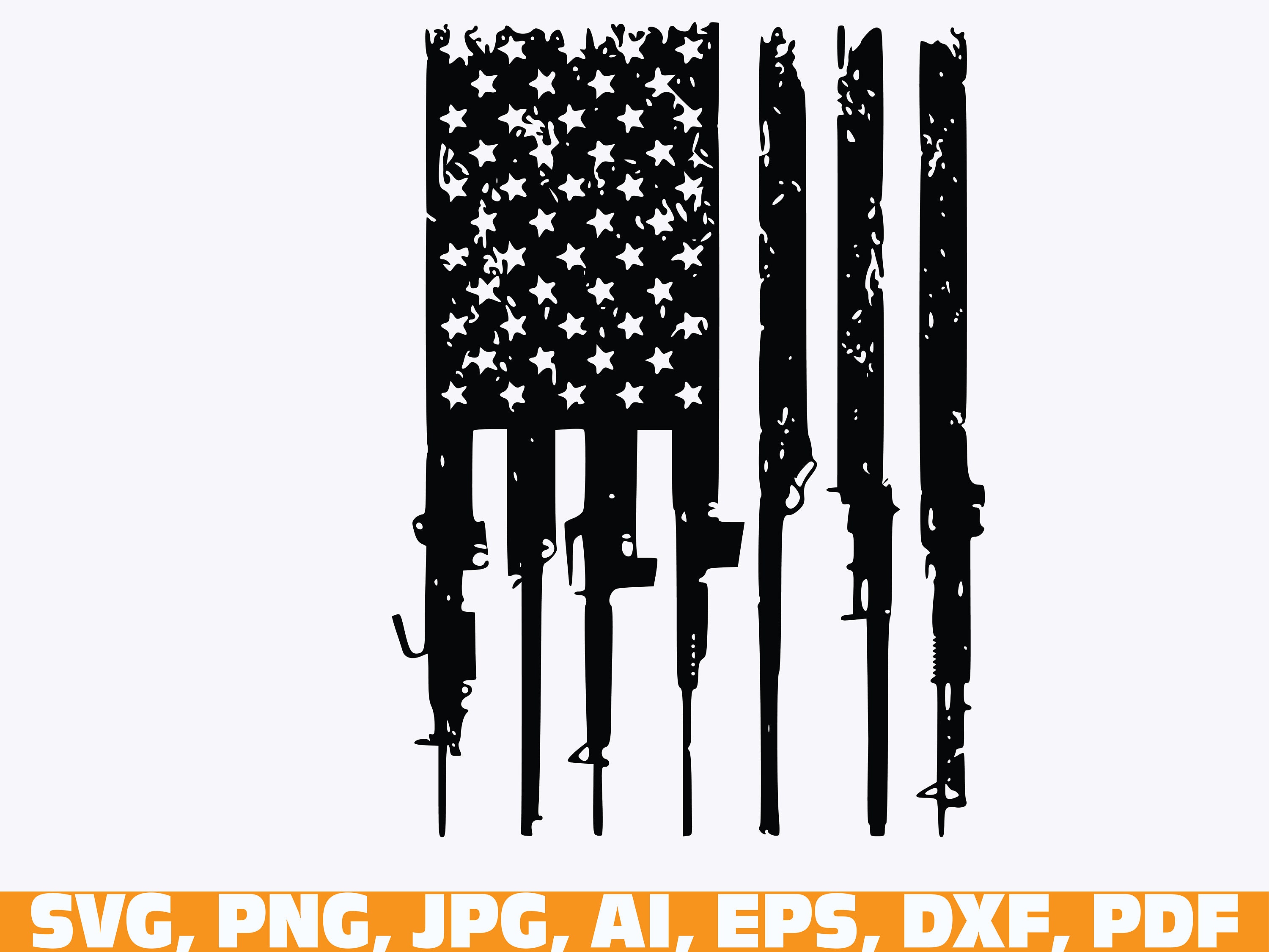Rifle Flag Svg Gun Flag Svg Bullet Flag Svg Military Svg - Etsy