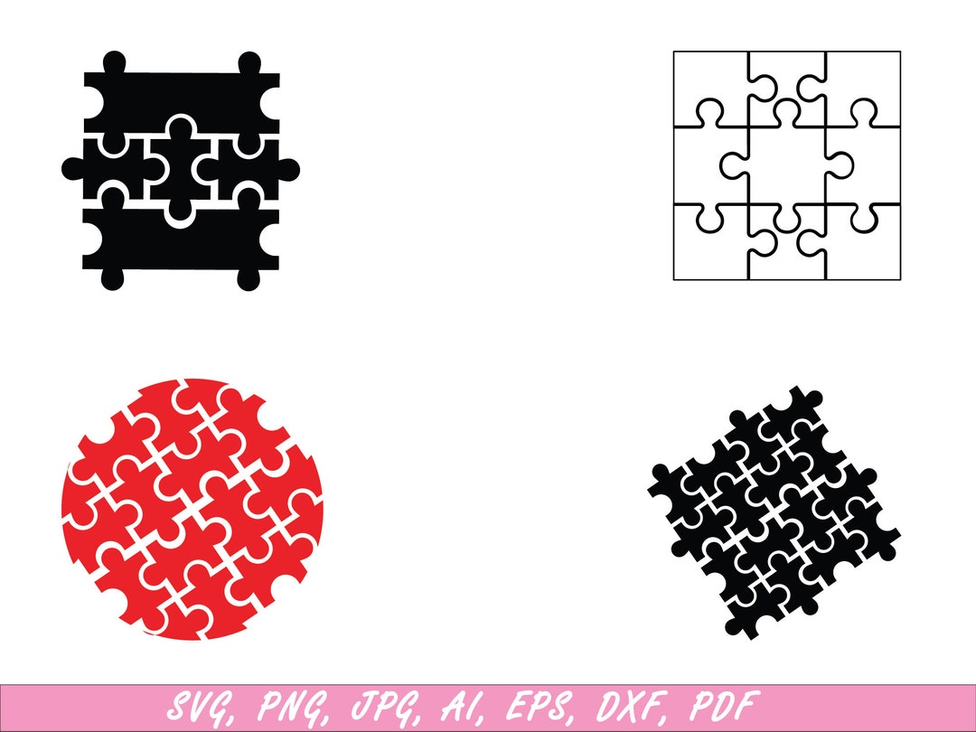 Puzzles Svg, Puzzle Pieces Svg, Puzzle Piece Clipart, Puzzle Svg ...