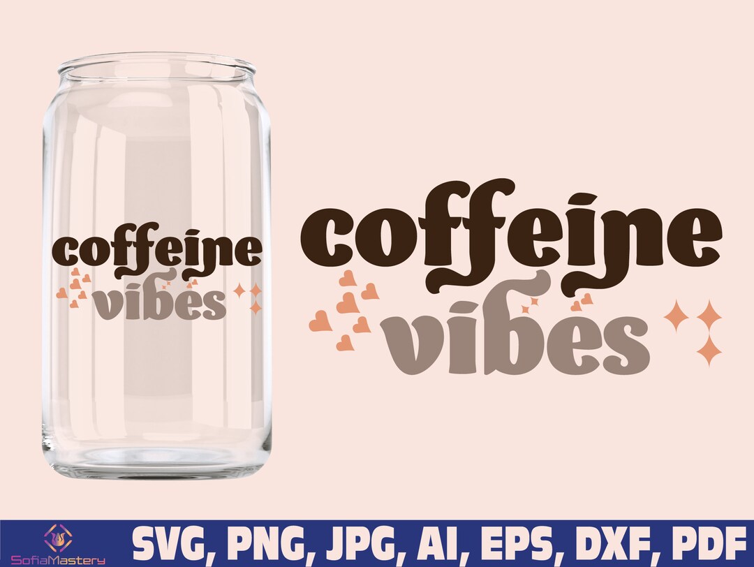 COFFEE Retro Glass Wrap Svg Libbey Glass Svg Libby Glass - Etsy