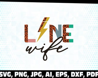 Line Babe Svg, Lineman Svg, Ineworker Svg, Line Wife Half Leopard Svg ...