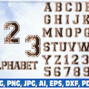Half Leopard Font Svg, Leopard Cheetah Half Print Font Letters Alphabet ...