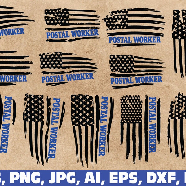 Postal Worker Svg - Etsy