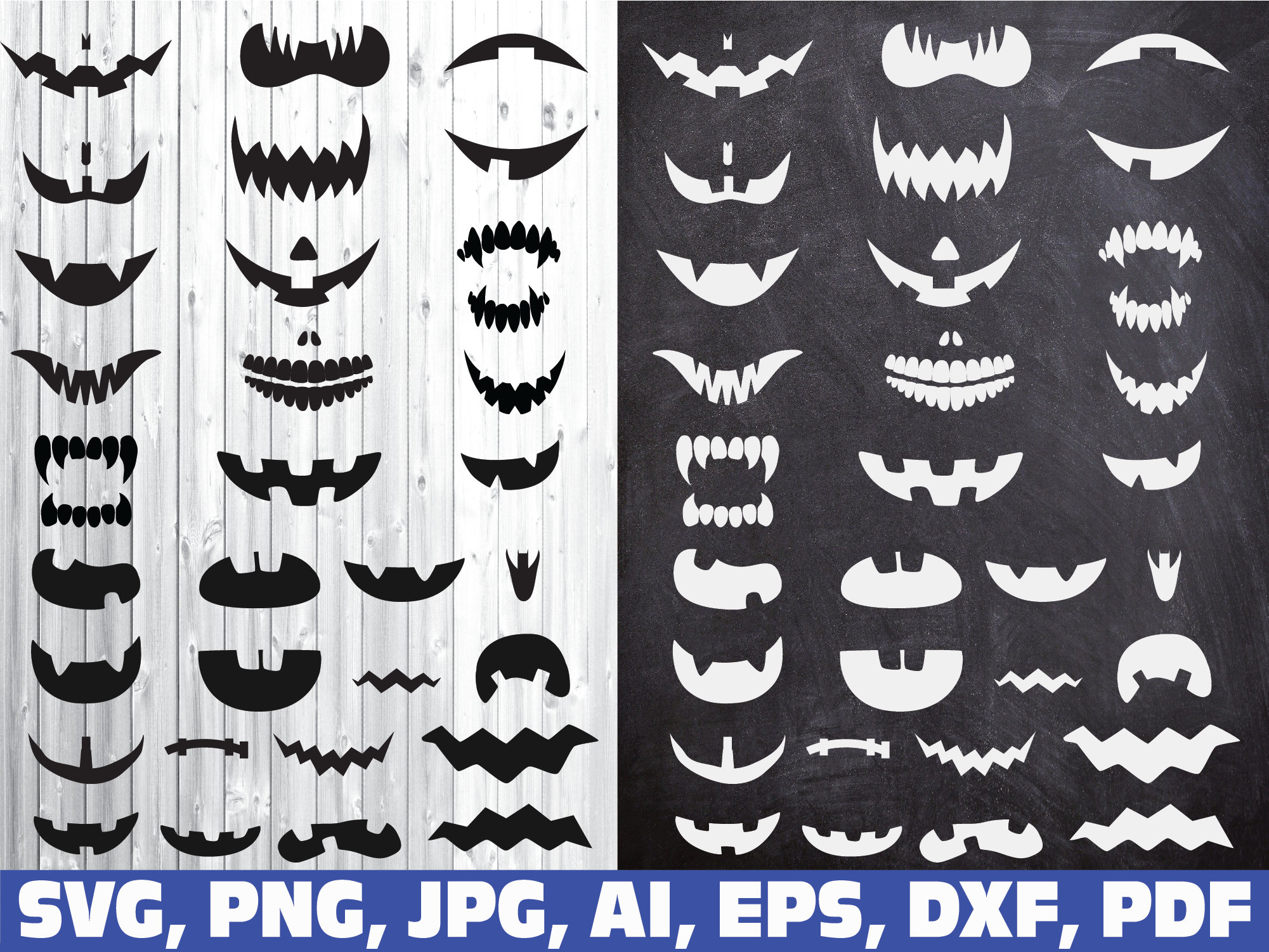 Scary Fangs and Teeth Svg Custom Face Mask Svg Scary Mouth - Etsy Australia