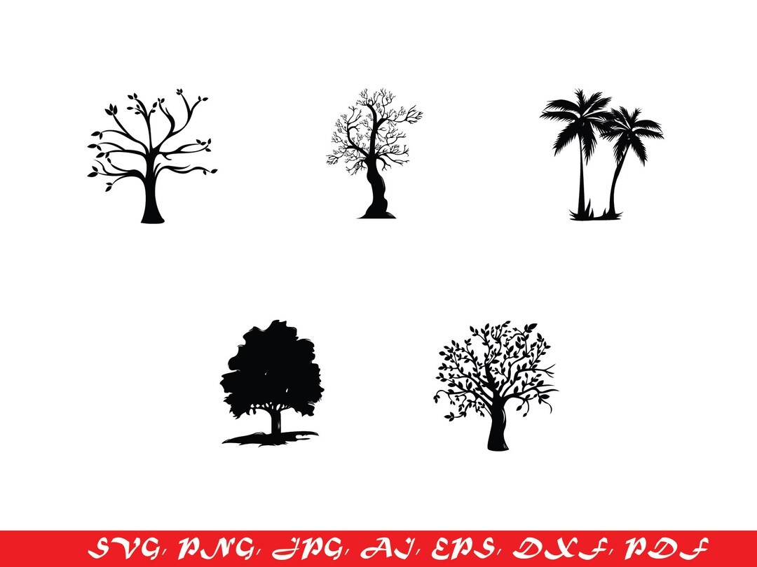 Tree svg bundle tree clipart tree svg cut files for cricut - Etsy Portugal