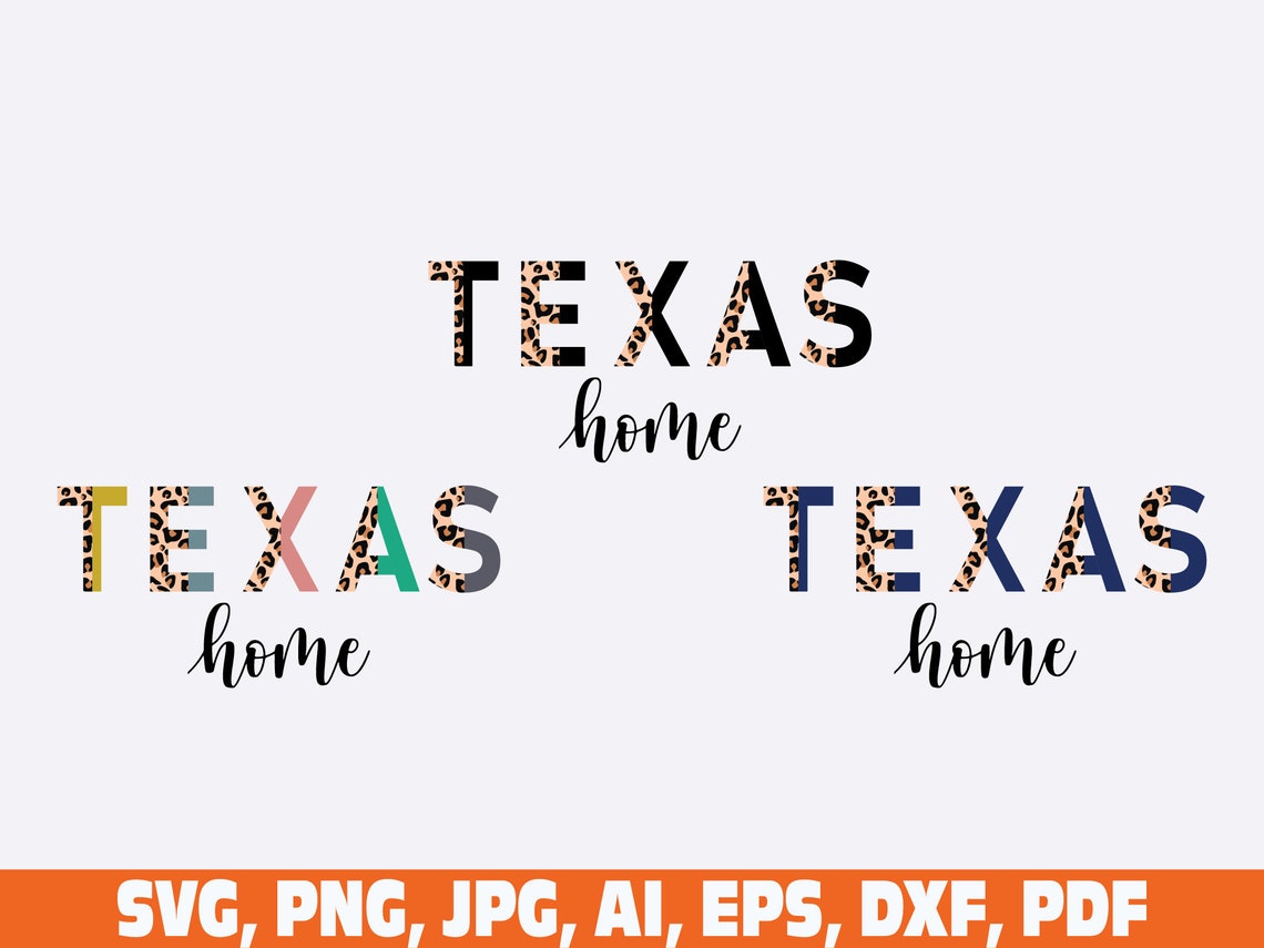 Texas Svg Texas Half Leopard Cheetah Print Svg Texas Png - Etsy