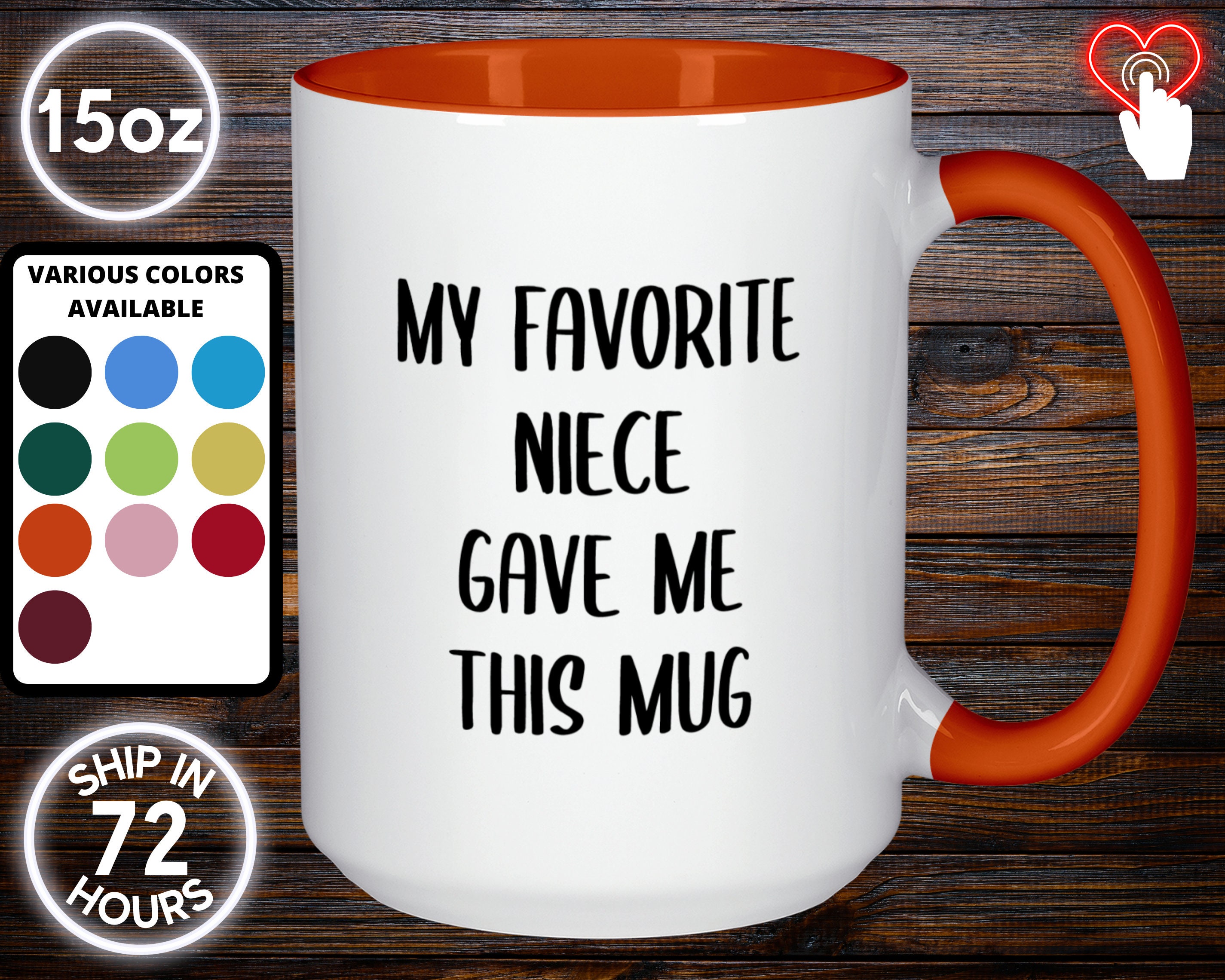 My Favorite Niece Gave Me This Mug Uncle Gifts From Niece - Etsy