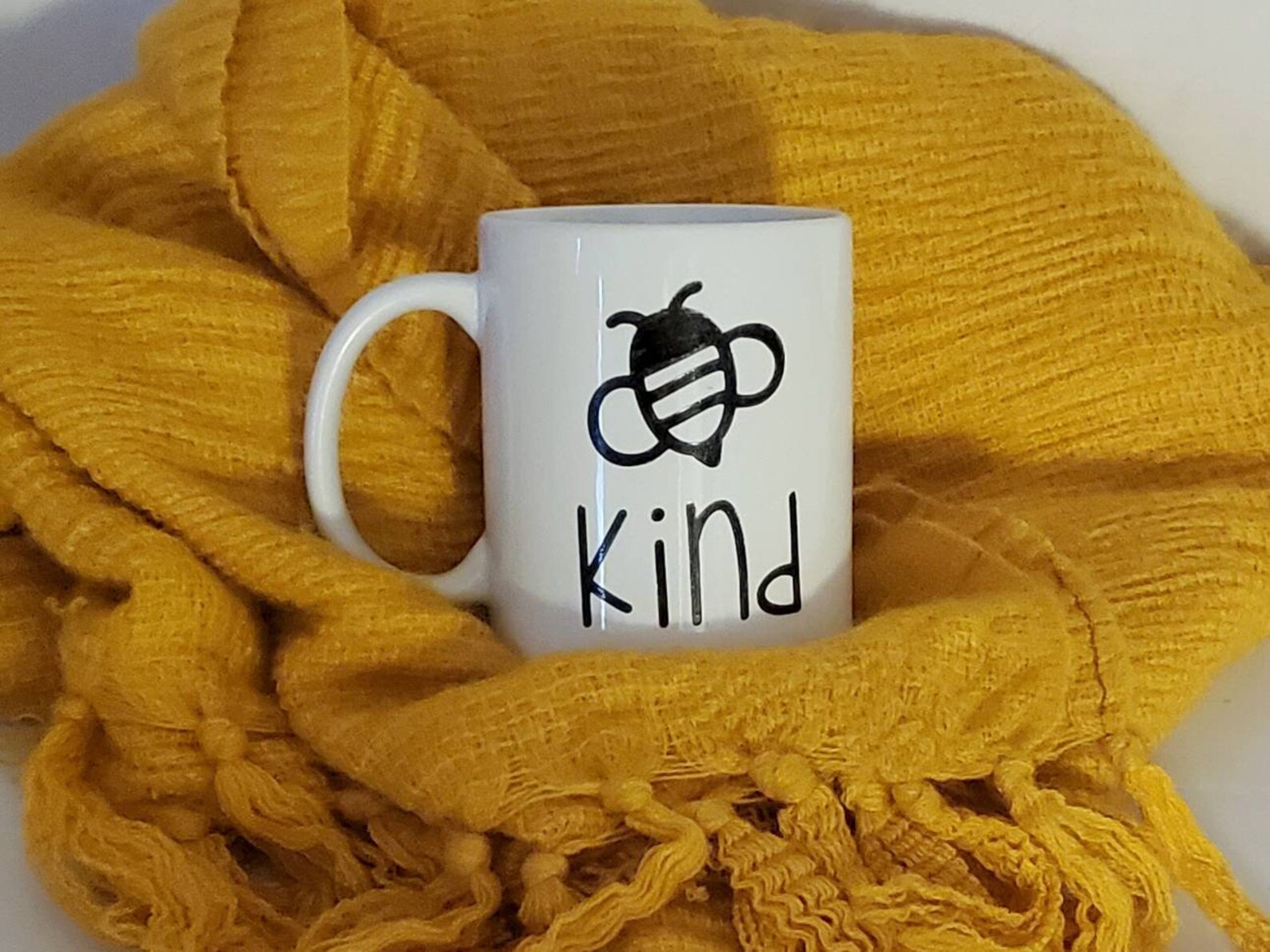 Bee Kind Mug Bee Kind Coffee Mug BONUS Free Drink Coaster | Etsy